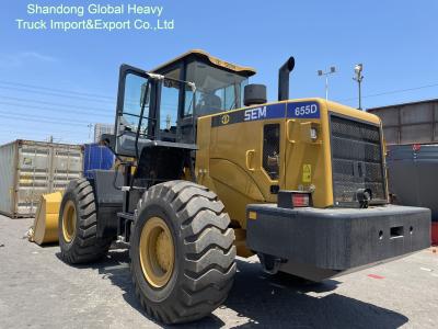 China SEM 655D Wheel Loader with 5 Ton Rated Load 162 kW Power and Hydraulic Transmission for sale