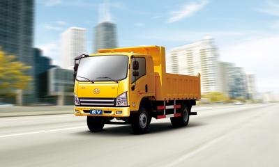 China Euro 3 Tijger V 4x2-Diesel Lichte Stortplaatsvrachtwagen 4/5 Ton van JIEFANG Faw Te koop