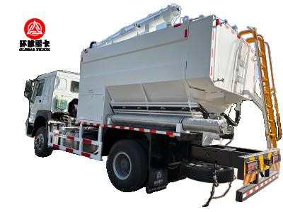 China HOWO 4x2 Bulk Emulsion Explosive Mixing and Charging Truck with 350 HP Diesel Engine 300 kg/min Charging Efficiency and 8-23 m Telescopic Hose Arm for sale