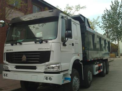 China 8x4 12 Wheels 336HP Heavy Duty Dump Truck With HW76 Cab And ZF8118 Steering for sale