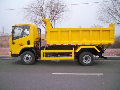 China FAW 4x2 Dump Truck Tipper Red Color Light Duty High Strength Frame for sale
