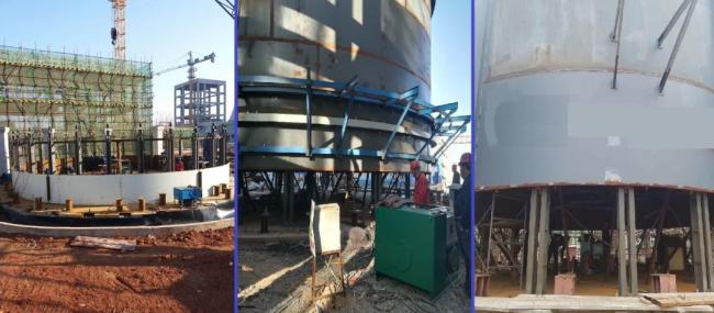 Simple and Easy Hydraulic Tank Jacking System for Indonesia Storage Tank Construction Project