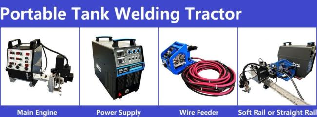 Portable Whl-III Straight Rails and Flexible Rail Can Vertical Seam Weld Welding Pipe Roller Welding Machine