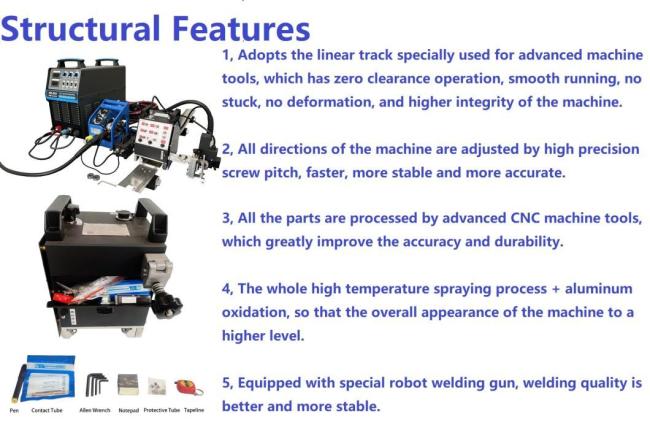 Portable Whl-III Straight Rails and Flexible Rail Can Vertical Seam Weld Welding Pipe Roller Welding Machine