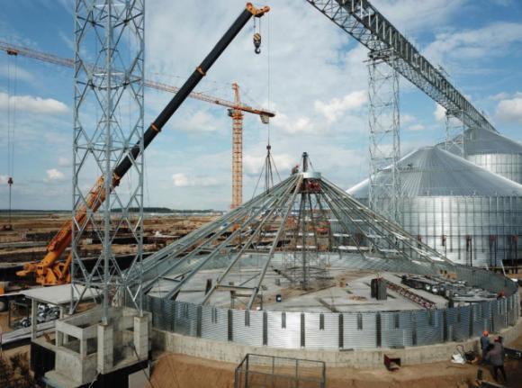 Simple Hydraulic Grain Silo Lifting Jacking System for Enamel Storage Tank