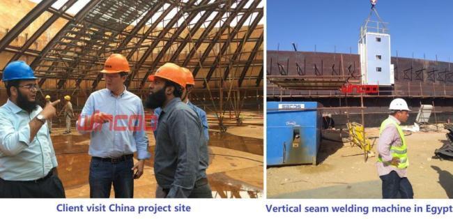 High Efficiency Tank Vertical Seam Welding Equipment