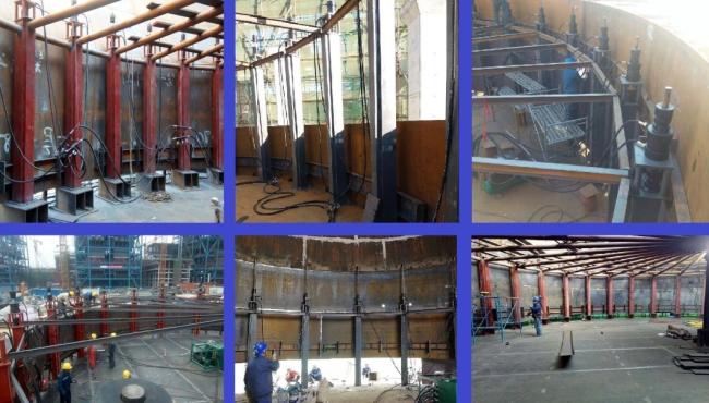 Hydraulic Tank Lift Jacks High Quality Hydraulic Tank Lifting Hydraulic Jacks in Stock Double Jacked Tank Production Line