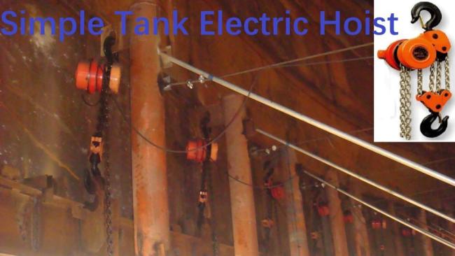 Electric Hoist for Light Oil Tank Lifting Construction