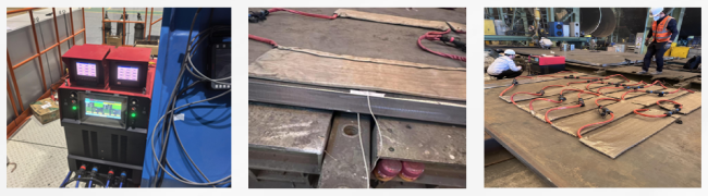 Medium-frequency induction preheating equipment control unit