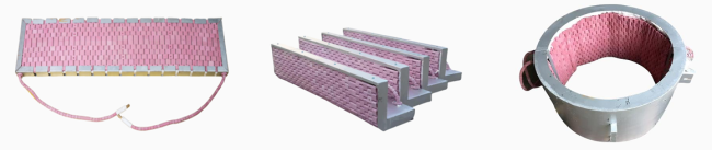 Track-type ceramic heating plate