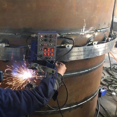 China Portable Steel Plate Welding Machine with Flexible Rails Track and Speed CO2 Tank for sale