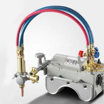China Magnetic Pipe Semi-Automatic Flame Gas Cutting Machine with 350*310*180mm Groove Size for sale
