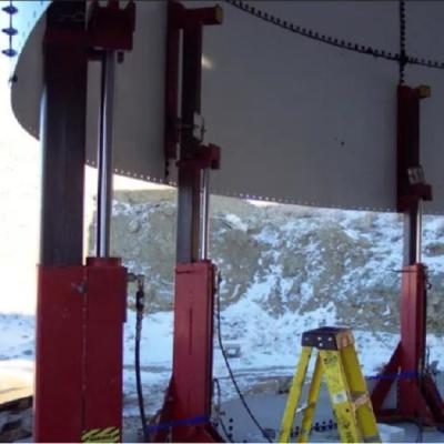 China Customized Request Simple Hydraulic Grain Silo Lifting Jack for Enamel Storage Tank for sale