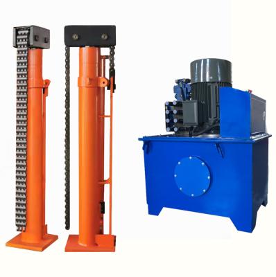 China 25 MPa Rated Pressure Chain Type Tank Hydraulic Jacking System for Max Height 0-4600mm for sale