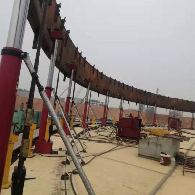 China WINCOO Two-Stage Hydraulic Tank Lifting Cylinder with 125KN Lifting Capacity and PLC Control for Precise Tank Construction for sale