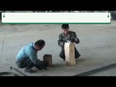 Installation process of the chuck type hydraulic jack