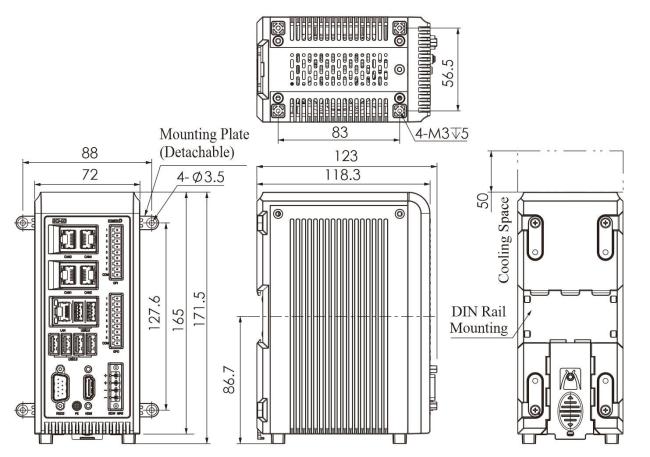 视觉控制器尺寸图 SCI-Q3