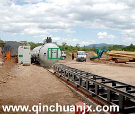 China 8M3 Radio Frequency Machine RF Wood Kiln HFVD80-SA for sale