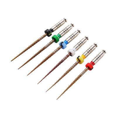 China NITI PT - H Gold Endo Rotary Files Assorted Flexible For Root Canal Treatment for sale