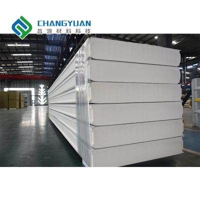 China 50mm PU/PIR Sandwich Panel for Cold Room Walls with Airtightness/Watertightness and Dimensional Stability for sale
