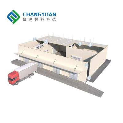 China 200mm PU/PIR Sandwich Panel for Cold Room Walls with Airtightness/Watertightness and Dimensional Stability for sale