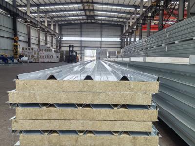 China Rockwool Roof Sandwich Panel with SDP Coating, 12 Meters Length, and Solar Compatibility for Superior Performance for sale