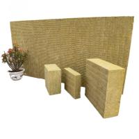 Quality A1 Modern Fireproof Rock Wool Insulation Board 600°C Heat Resistant Square Sheet for sale