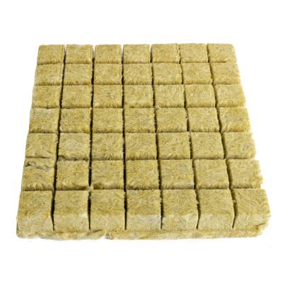 China Modern 200x200x200mm Agricultural Soilless Rock Wool Planting Blocks Heat Insulation Material Hydrophobic Surface for Warehouses for sale