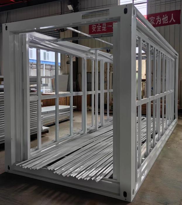 expandable shipping container home frame