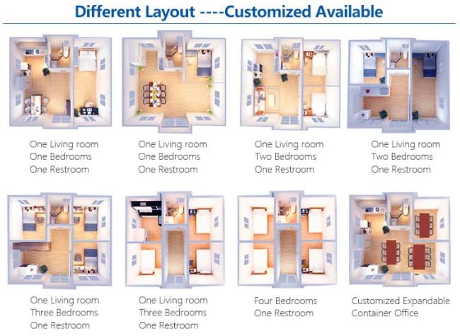 expandable shipping container homes layouts