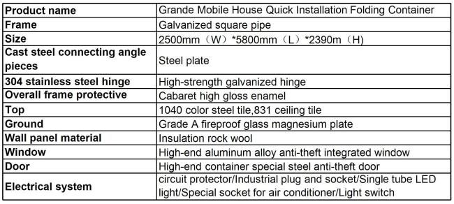 Folding Container Home size