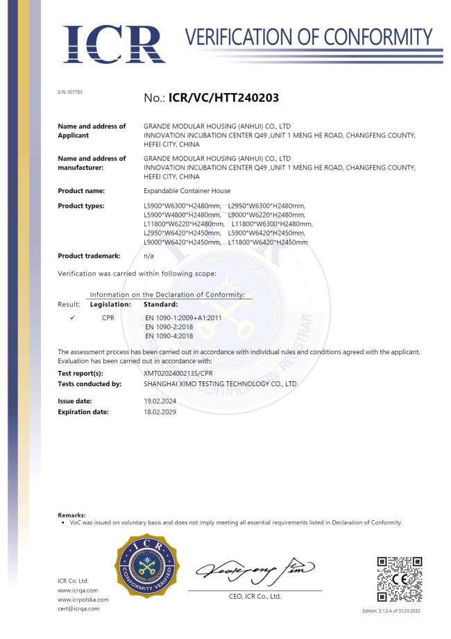 Expandable Prefab House CE