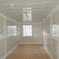 China Fireproof Prefab Modular Office Building Prefabricated Container Rock Wool Layer for sale