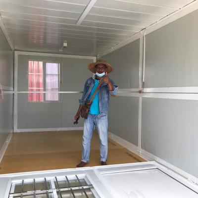 Cina ODM prefabbricato prefabbricato d'acciaio galvanizzato della Camera del contenitore di piegatura in vendita