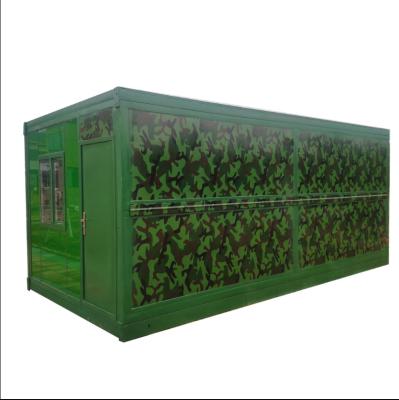 China Prefab Draagbare Modulaire van de het Staalplaats van de Huiscontainer het Bureaucontainer voor Leger het Kamperen Te koop