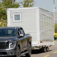 China Outdoor Foldable Office Container Q235B Steel Modular Building Customized for sale