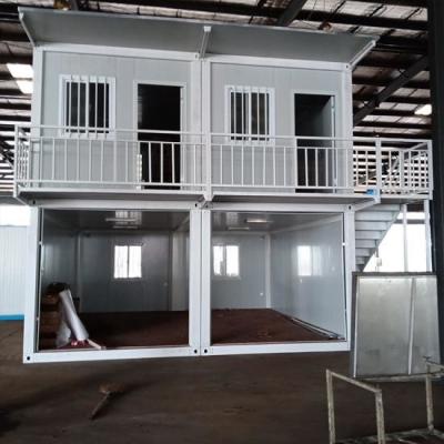 China Prefab Packing House Field Construction  Flat Pack Mini Casa Foldable Prefab Homes for sale