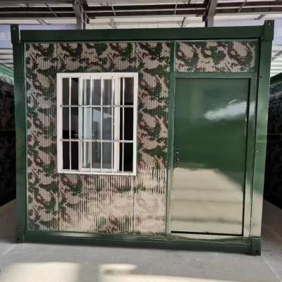 China Prefab Draagbare Modulaire van de het Staalplaats van de Huiscontainer het Bureaucontainer voor Leger het Kamperen Te koop