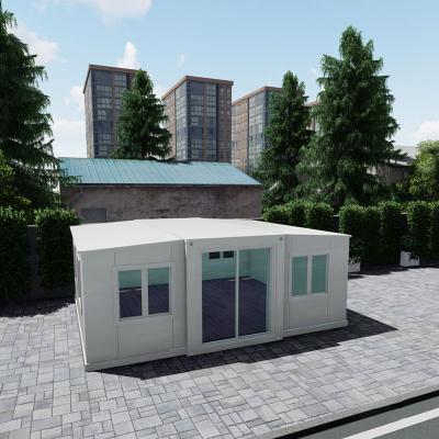 China Draagbaar Modern Uitzetbaar Containerhuis met Zonnepanelen en Smart Homeintegratie Te koop