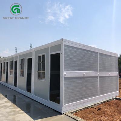 China Antivandaal die de Plaats van het Containerhuis Bureau het Afgeworpen Voortbouwen op Wielen vouwen Te koop