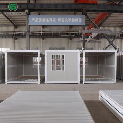 China High Strength Steel Prefab Folding Container House Temporary Workspace Connecting Room Te koop