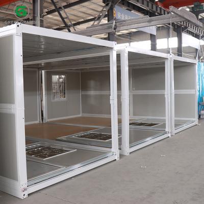 China High Strength Steel Prefab Folding Container House Creative Workspace Foldable Architecture à venda