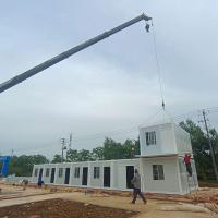 China Shockproof Foldable Container Home Office Flat Pack Site Cabins for sale