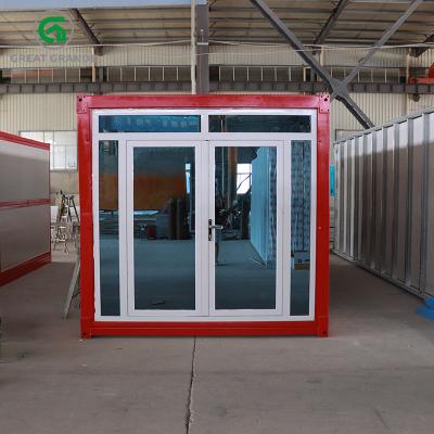 Cina Singola parete di vetro parteggiata dell'installazione di piegatura della struttura rossa domestica veloce del contenitore in vendita