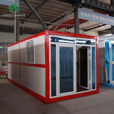 Cina Singola parete di vetro parteggiata dell'installazione di piegatura della struttura rossa domestica veloce del contenitore in vendita