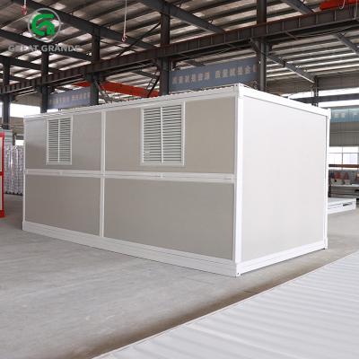 Cina Temporary Housing Camping Prefab Folding Container House Single Side Wall Double Door in vendita
