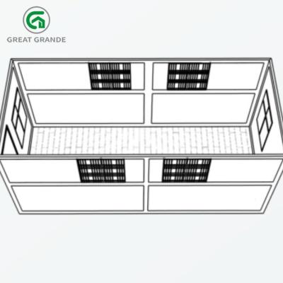 China Customizable Steel Folding Container Home Space-Efficient Durable Te koop
