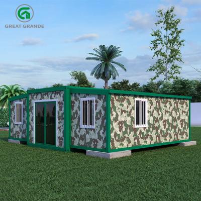 Cina Camere da letto estensibili della cabina 3 della Camera del contenitore di efficienza dello spazio salvo l'esercito del cammuffamento di tempo in vendita