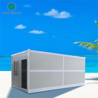 China Vakantie Prefab vouwcontainer huis windbestendige zeewater corrosiebestendige Te koop