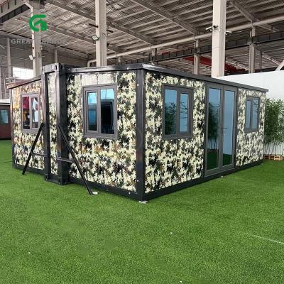 Китай 700 см расширяемый миниатюрный дом производитель зеленый камуфляж быстрая установка продается